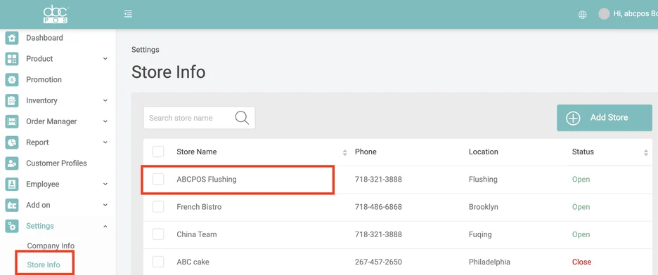 Store Setting: Quick Start Guide